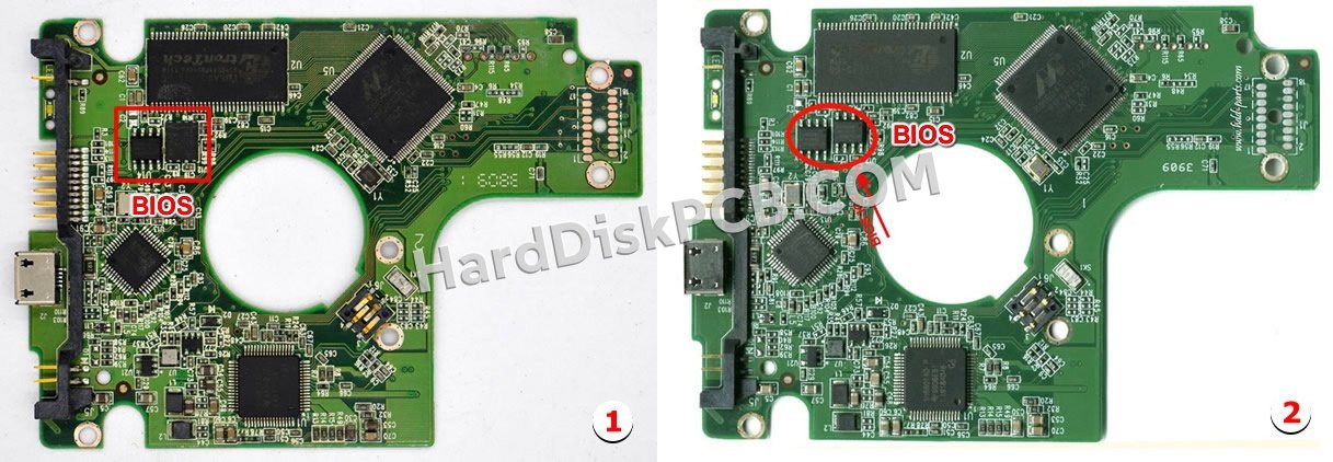 Reemplazar el chip del BIOS en 2060-701675-001 placa lógica disco duro ...