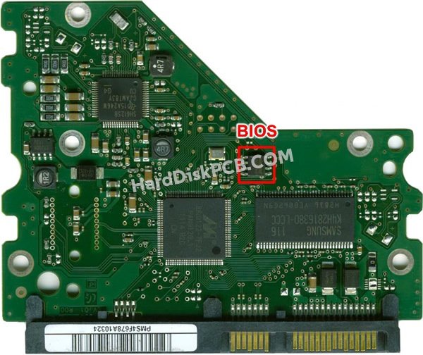 Reemplazar el chip del BIOS en BF41-00377A placa lógica disco duro ...